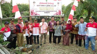 Bupati Letakkan Batu Pertama Jembatan Bogam Non APBD di Desa Kumpai Sambas - SUARAKALBAR.CO.ID